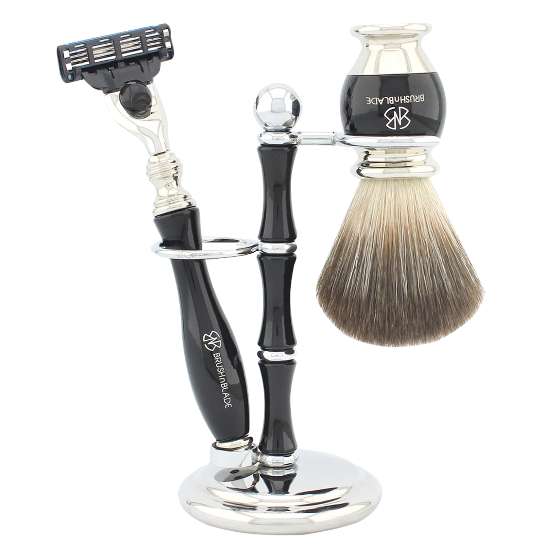 OBH Shaving Sets with 3 Razor Types and Matching Brush – BrushnBlade