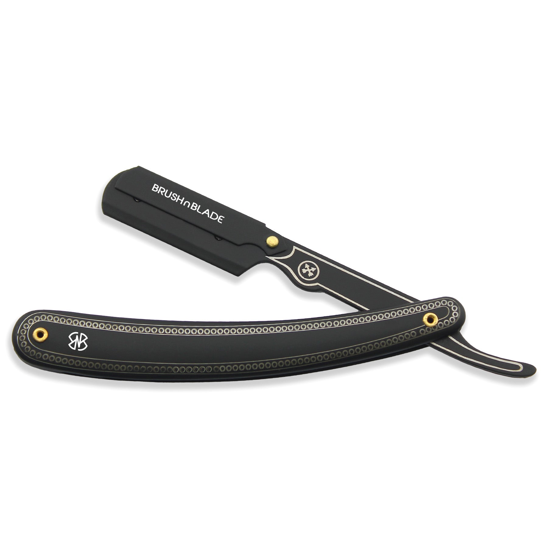 Stainless Steel Cutthroat Razor in Sleek Matte Black – BrushnBlade