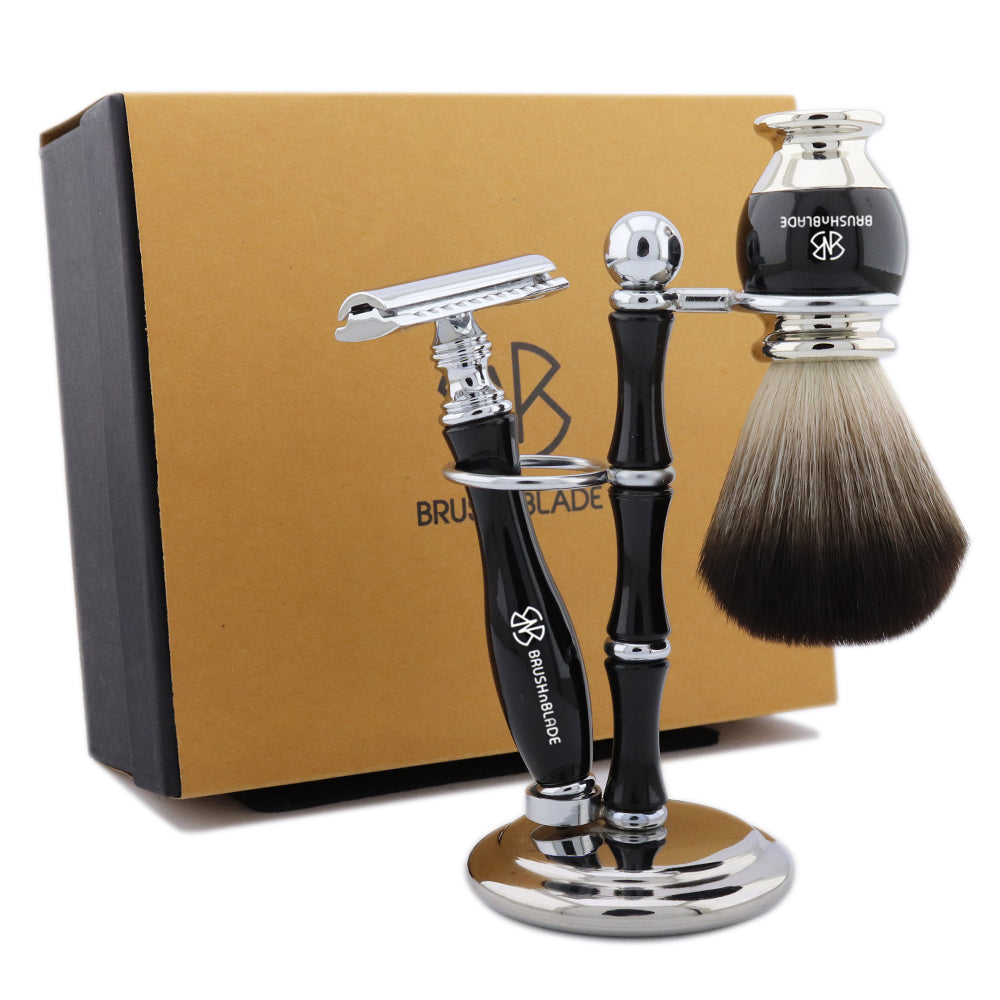 OBH Double Edge Razor – Classic Safety Shave with Modern Grip – BrushnBlade