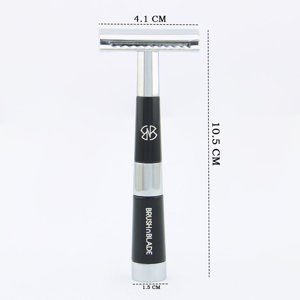 Axis T Closed Comb Double Edge Safety Razor with Leather Pouch ...